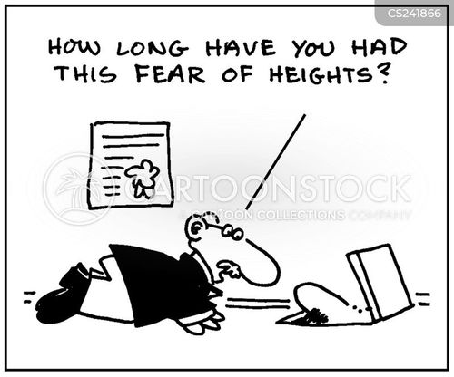 Scared Of Heights Cartoons and Comics - funny pictures from CartoonStock