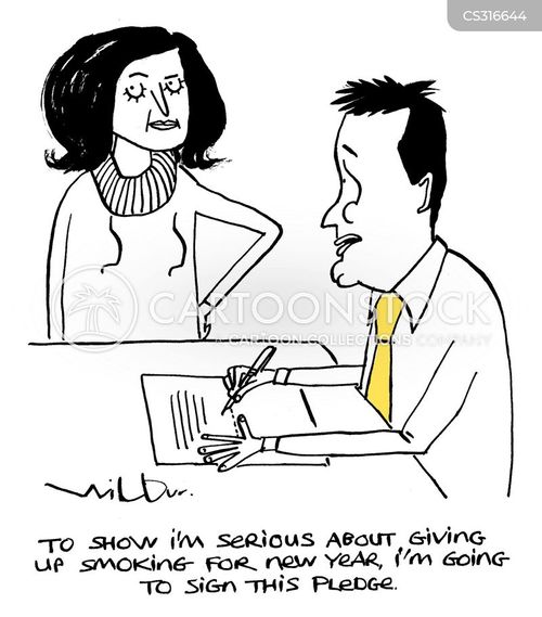 Pledging Cartoons and Comics - funny pictures from CartoonStock