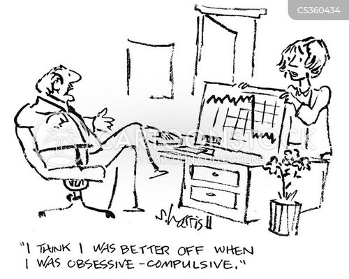 Obsessive Compulsion Cartoons and Comics - funny pictures from CartoonStock