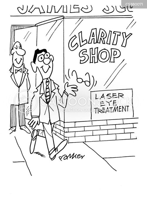 Laser Eye Treatment Cartoons and Comics - funny pictures from CartoonStock