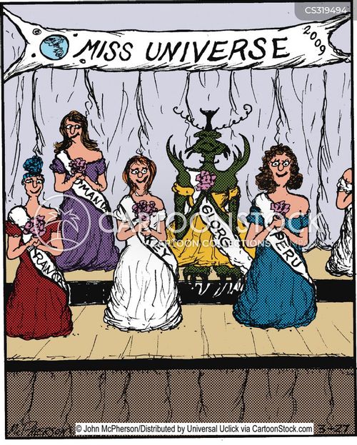 Miss Universe Cartoons and Comics - funny pictures from CartoonStock