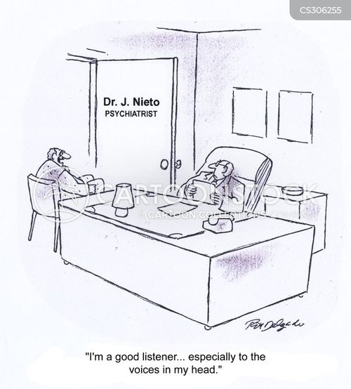 Voice In My Head Cartoons and Comics - funny pictures from CartoonStock