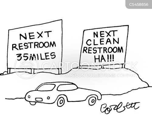 Restroom Cartoons and Comics - funny pictures from CartoonStock