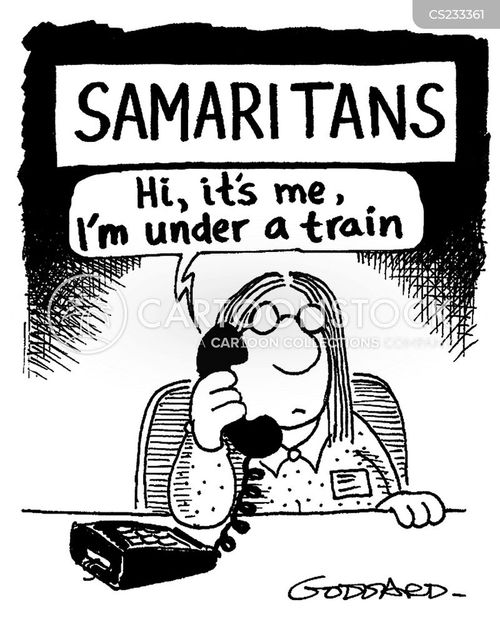 Samaritans Cartoons and Comics - funny pictures from CartoonStock