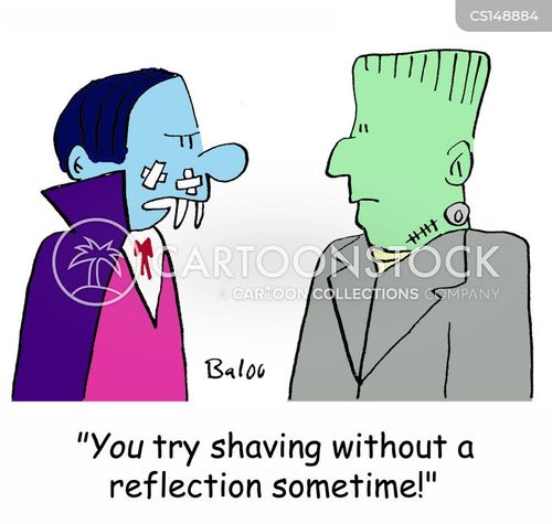 Shaving Mirror Cartoons and Comics - funny pictures from CartoonStock
