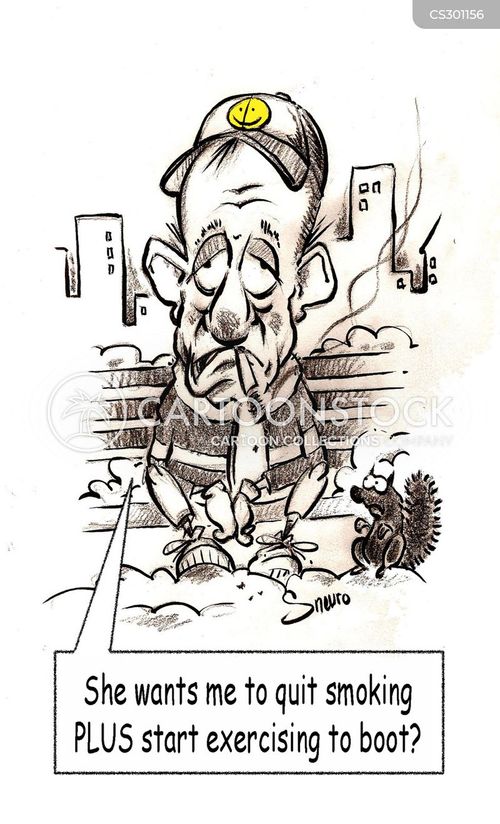 Give Up Smoking Cartoons and Comics - funny pictures from CartoonStock
