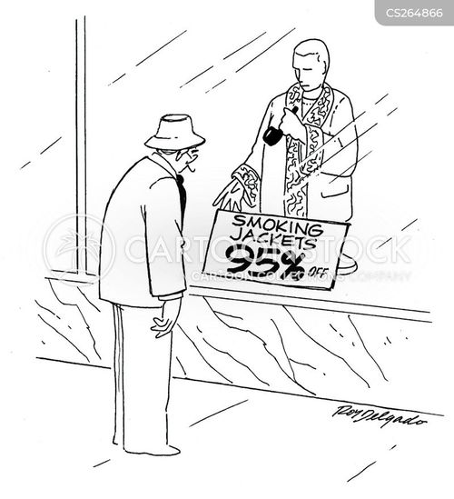 Smoking Jacket Cartoons and Comics - funny pictures from CartoonStock