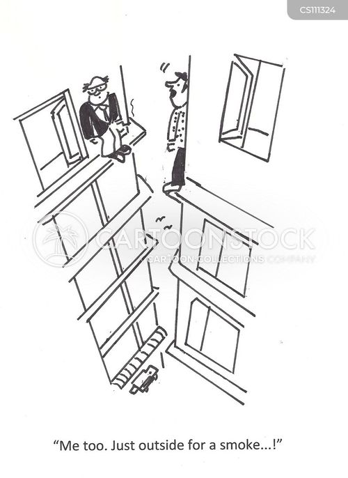 Smoking Break Cartoons and Comics - funny pictures from CartoonStock