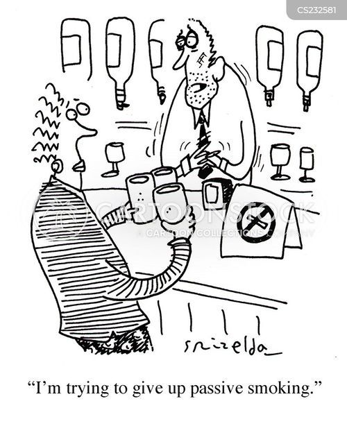 Passive Smokers Cartoons and Comics - funny pictures from CartoonStock
