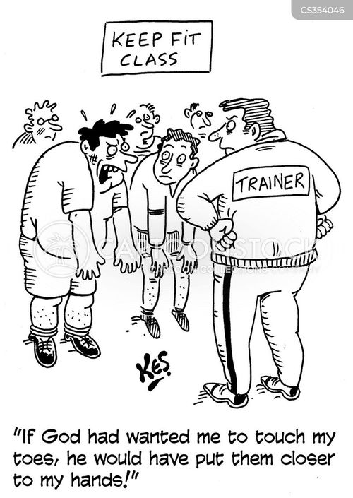 Touching Toes Cartoons and Comics - funny pictures from CartoonStock