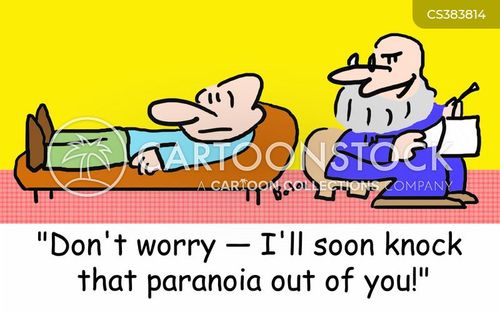 Paranoia Treatment Cartoons and Comics - funny pictures from CartoonStock