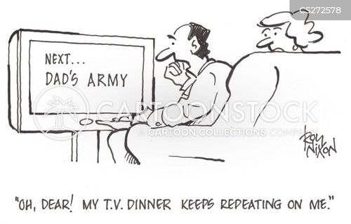 Watching Repeats Cartoons and Comics - funny pictures from CartoonStock