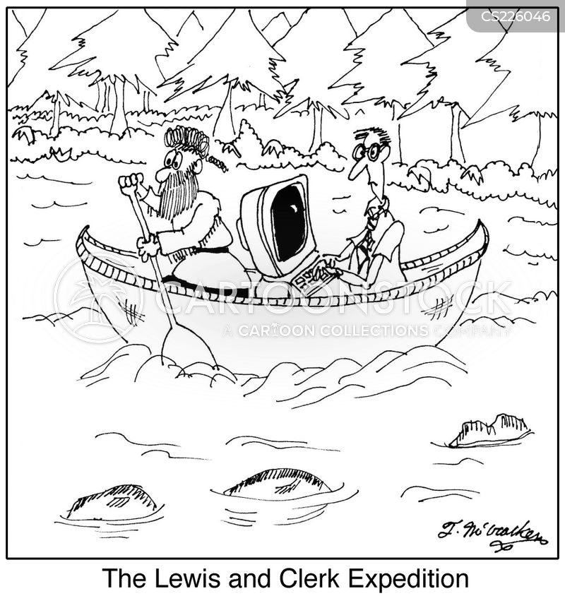 Lewis And Clark Cartoons and Comics - funny pictures from CartoonStock