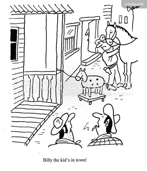 Billy The Kid Cartoons and Comics - funny pictures from CartoonStock