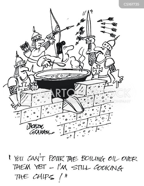 Burning Oil Cartoons and Comics - funny pictures from CartoonStock