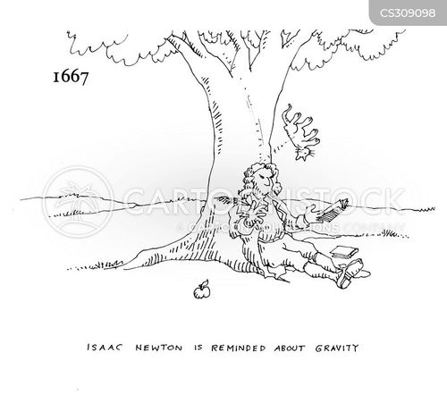 Sir Isaac Newton Cartoons and Comics - funny pictures from CartoonStock
