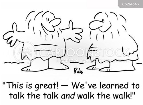 Walk The Walk Cartoons and Comics - funny pictures from CartoonStock