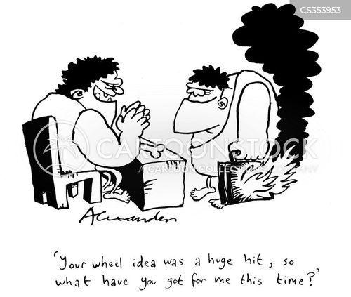 Invention Of The Wheel Cartoons and Comics - funny pictures from ...