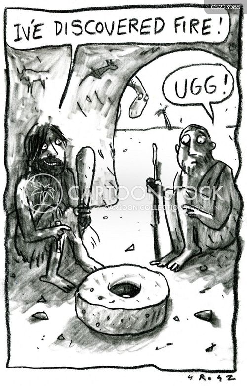 Discovering Fire Cartoons and Comics - funny pictures from CartoonStock