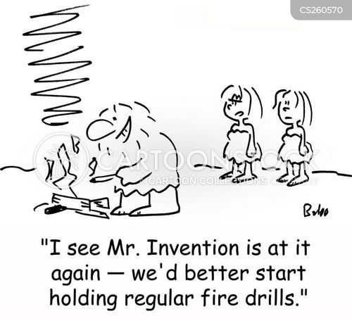Inventing Fire Cartoons and Comics - funny pictures from CartoonStock