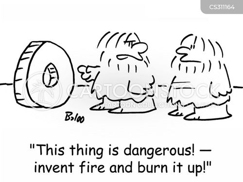 Inventing Fire Cartoons and Comics - funny pictures from CartoonStock