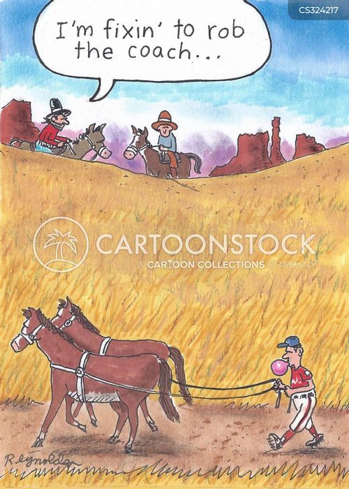 Train Robbery Cartoons and Comics - funny pictures from CartoonStock