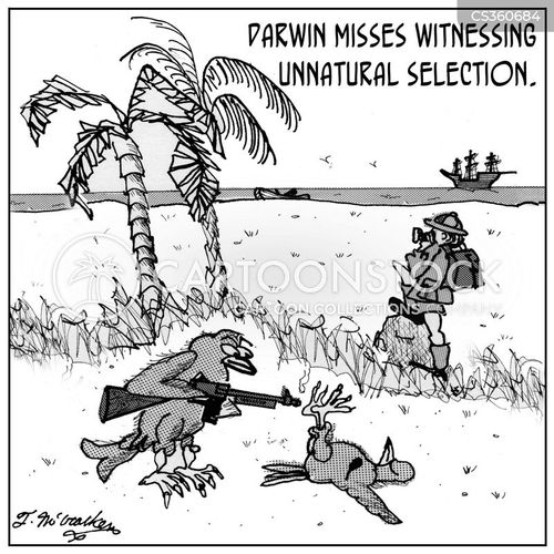 Natural Selection Concept Cartoon