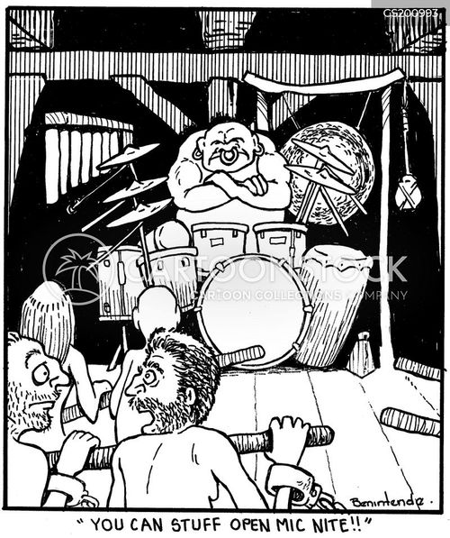 Open Mic Night Cartoons and Comics - funny pictures from CartoonStock