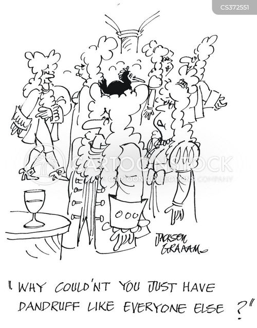Celebrity Dandruff Cartoons and Comics - funny pictures from CartoonStock
