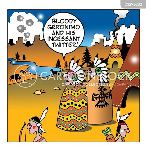 Indian Brave Cartoons and Comics - funny pictures from CartoonStock