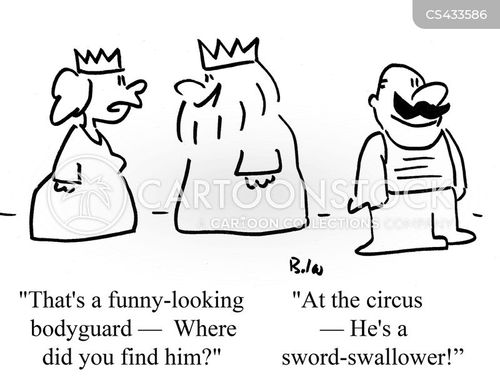 Sword Swallower Cartoons and Comics - funny pictures from CartoonStock