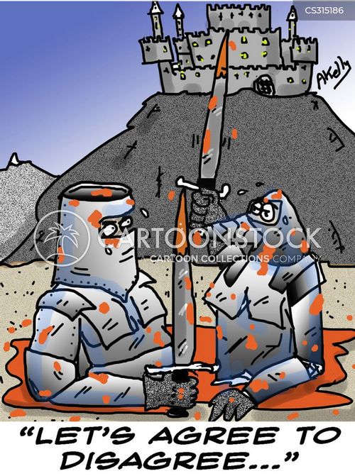 Agree To Disagree Cartoons and Comics - funny pictures from CartoonStock