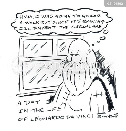 Leonardo Da Vinci Cartoons and Comics - funny pictures from CartoonStock