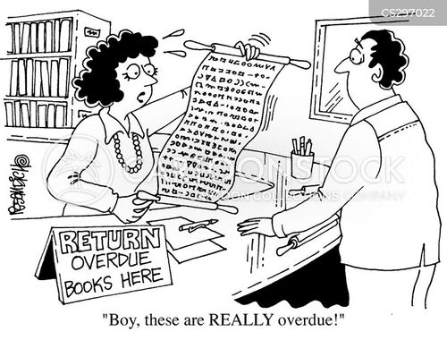 Overdue Books Cartoons and Comics - funny pictures from CartoonStock