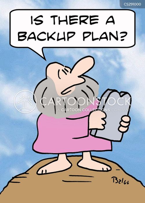 Backup Plan Cartoons and Comics - funny pictures from CartoonStock