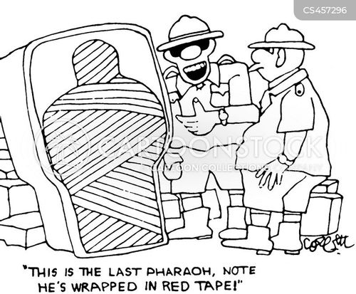 Tied Up In Red Tape Cartoons and Comics - funny pictures from CartoonStock