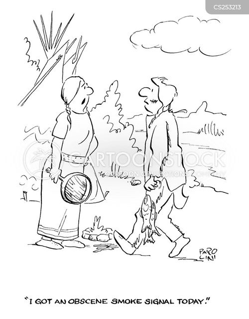 Indigenous American Cartoons and Comics - funny pictures from CartoonStock