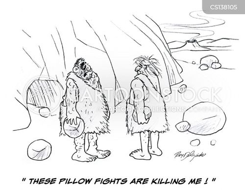 Pillow Fight Cartoons and Comics - funny pictures from CartoonStock