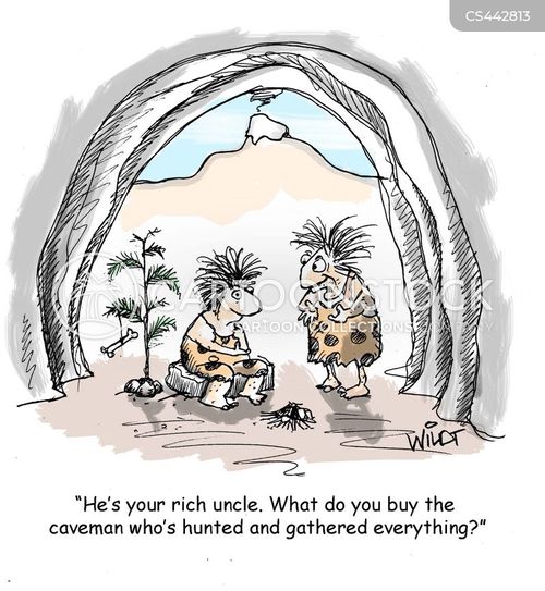 Hunter-gathering Cartoons and Comics - funny pictures from CartoonStock