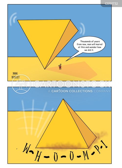 Pyramid Builder Cartoons and Comics - funny pictures from CartoonStock