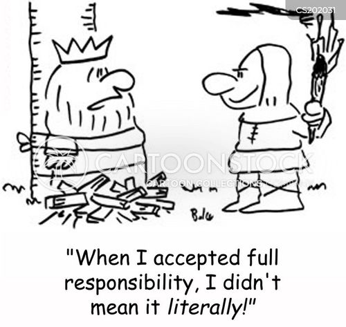 Full Responsibility Cartoons and Comics - funny pictures from CartoonStock