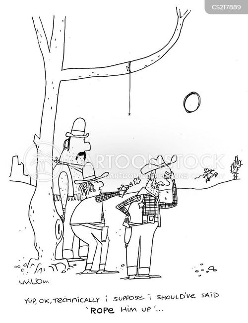 Rope Him Up Cartoons and Comics - funny pictures from CartoonStock