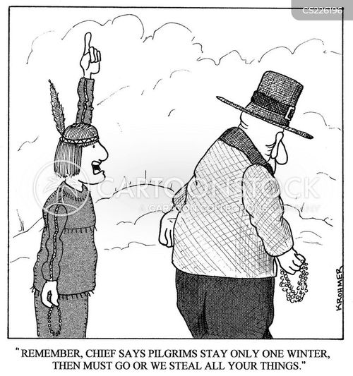 Pilgrims Cartoons and Comics - funny pictures from CartoonStock