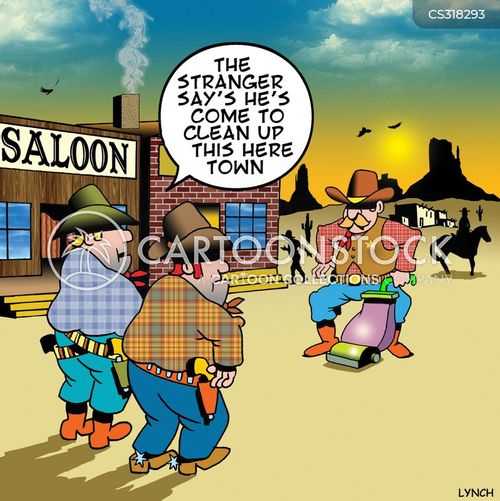Dueling Cartoons and Comics - funny pictures from CartoonStock