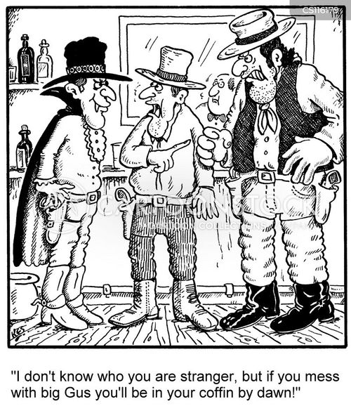 Old Westerns Cartoons and Comics - funny pictures from CartoonStock
