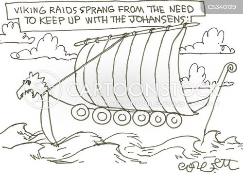 Viking Raid Cartoons and Comics - funny pictures from CartoonStock