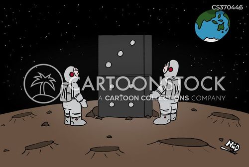 Cartoons und Karikaturen mit Mond