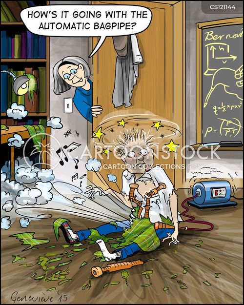 Bagpipe Player Cartoons and Comics - funny pictures from CartoonStock