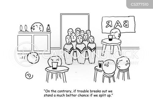 Drunken Brawl Cartoons and Comics - funny pictures from CartoonStock