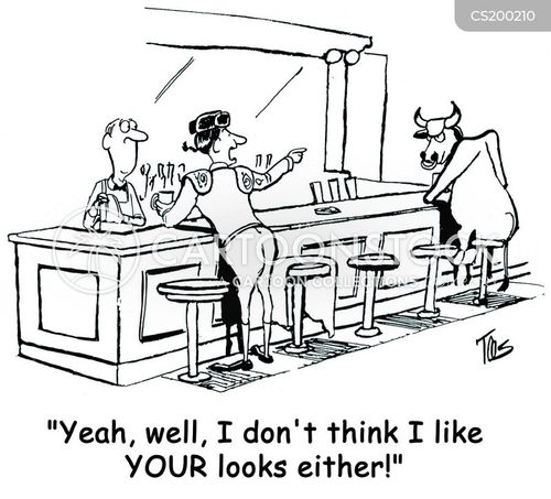 Bar Brawl Cartoons and Comics - funny pictures from CartoonStock